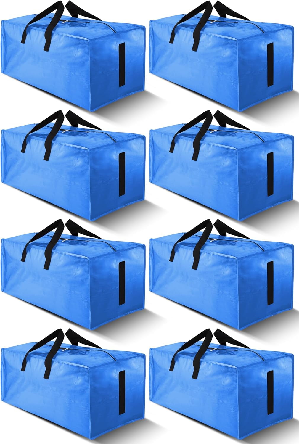 Hardware 8 Pack Large Strong Moving Bags with Zippers & Carrying ...