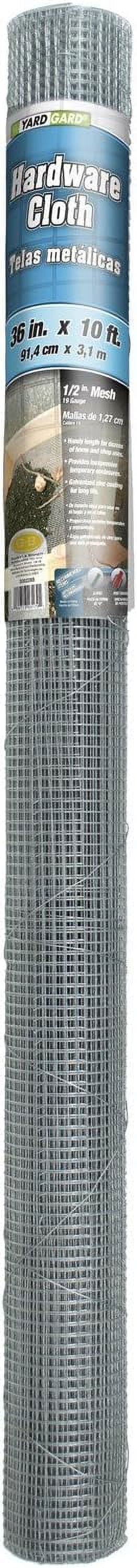 Hardware Cloth 1/2 Inch Mesh 36 Inch X 10 Foot 19 Gauge Galvanized ...