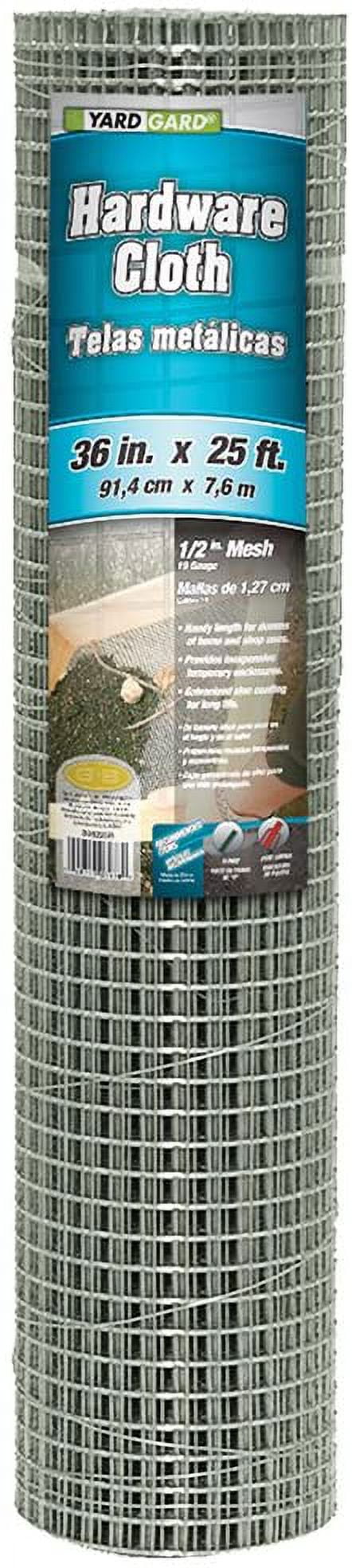 Hardware Cloth 1/2 Inch Mesh 36 Inch X 25 Foot 19 Gauge Galvanized ...