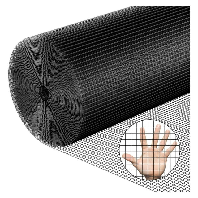 Hardware Cloth 1/2 inch x 100 ft Heavy Duty Black Chicken Wire Fencing ...