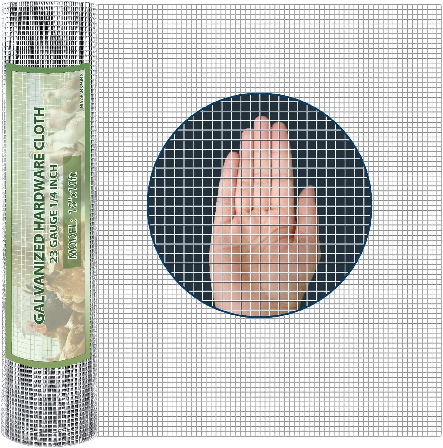 Hardware Cloth 1/4 Hot Dip Galvanized Wire Mesh Roll 23 GA Building ...