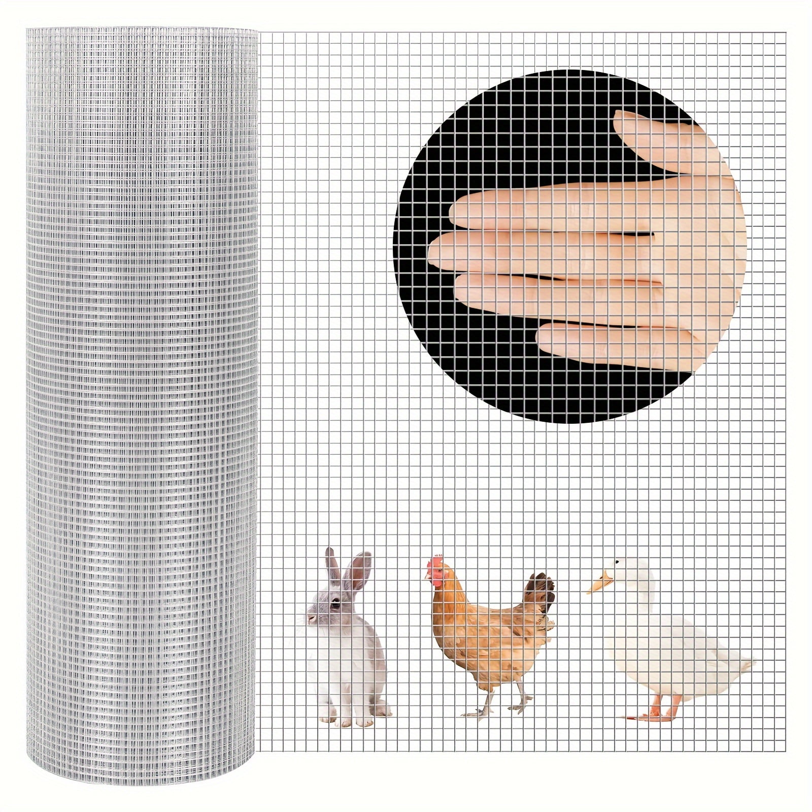 Hardware Cloth 1/4 inch 4ftx100ft 19 Gauge, Chicken Wire Fence Roll ...