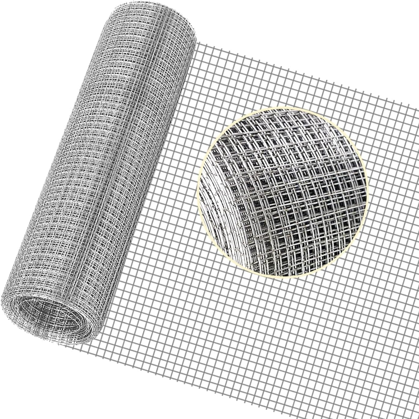 Hardware Cloth 1/4 inch 8" x 33 ft, Galvanized 23 Guage Wire Hardware ...