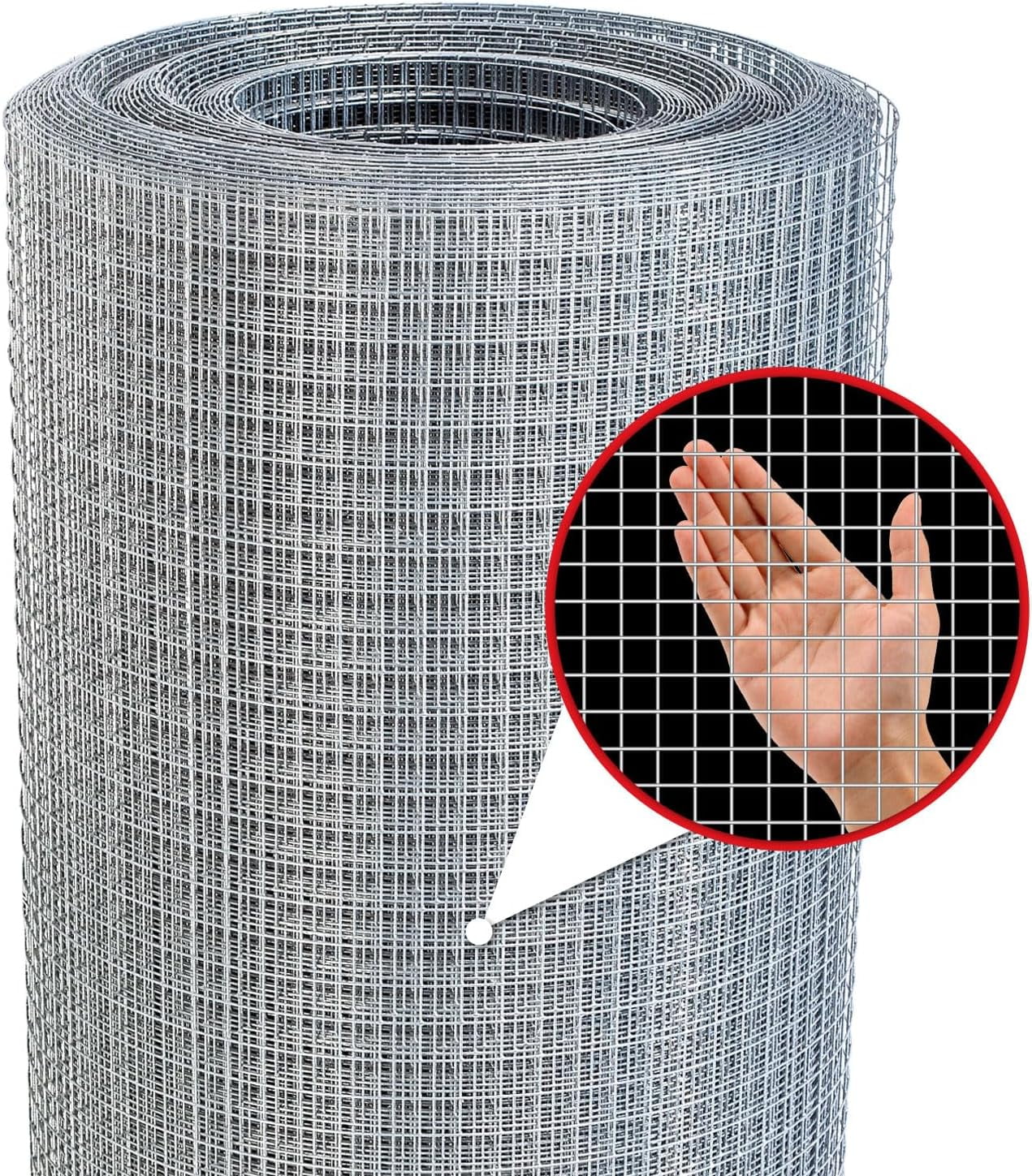 Hardware Cloth,1/4inch 36inx50ft 23 Gauge,Double-Layer Hot-Dip ...