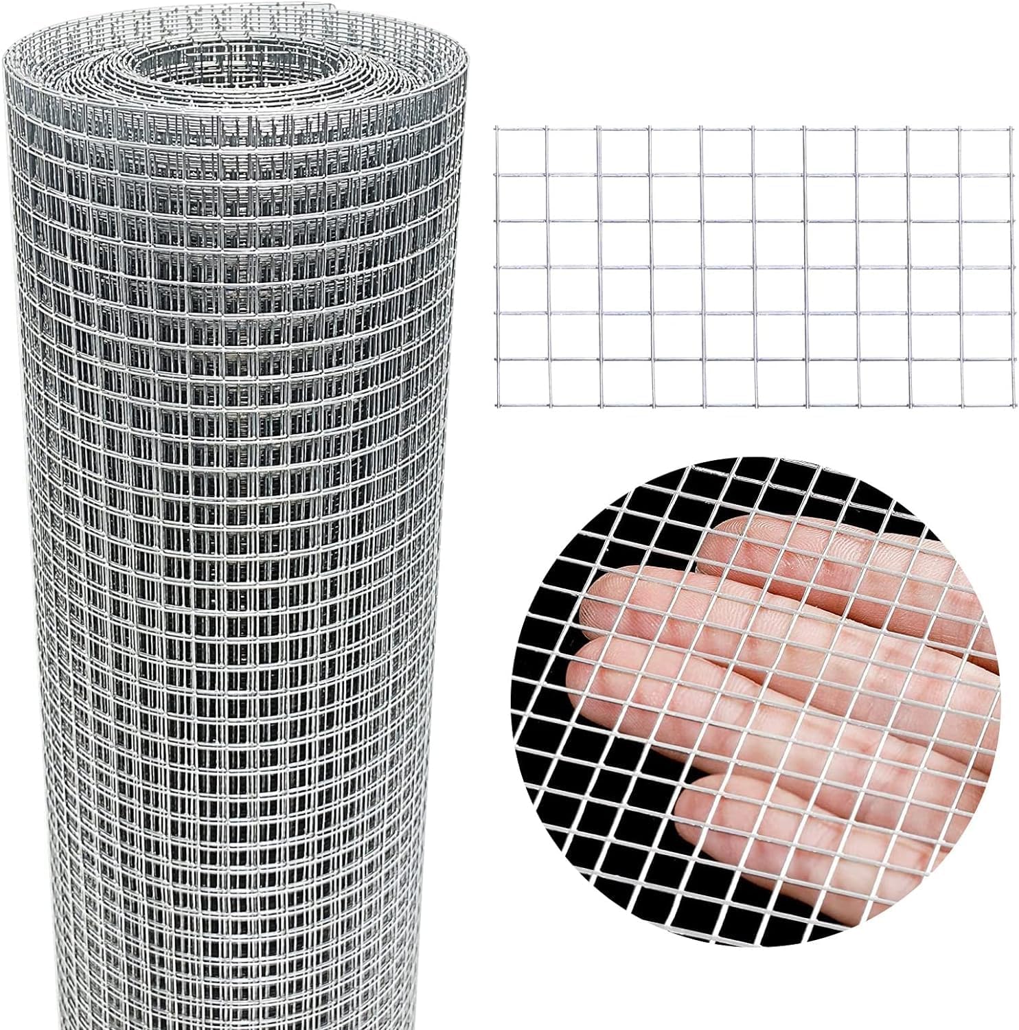 Hardware Cloth 12'' x 30' 1/4 in Galvanized Wire Mesh Roll (23 GA ...