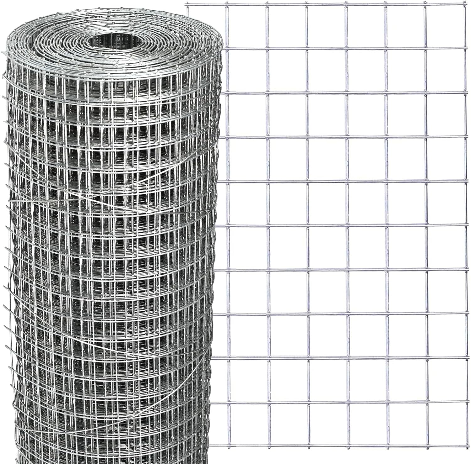 Hardware Cloth 16'' x 10' 1/2 in Galvanized Wire Mesh Roll (19 GA ...