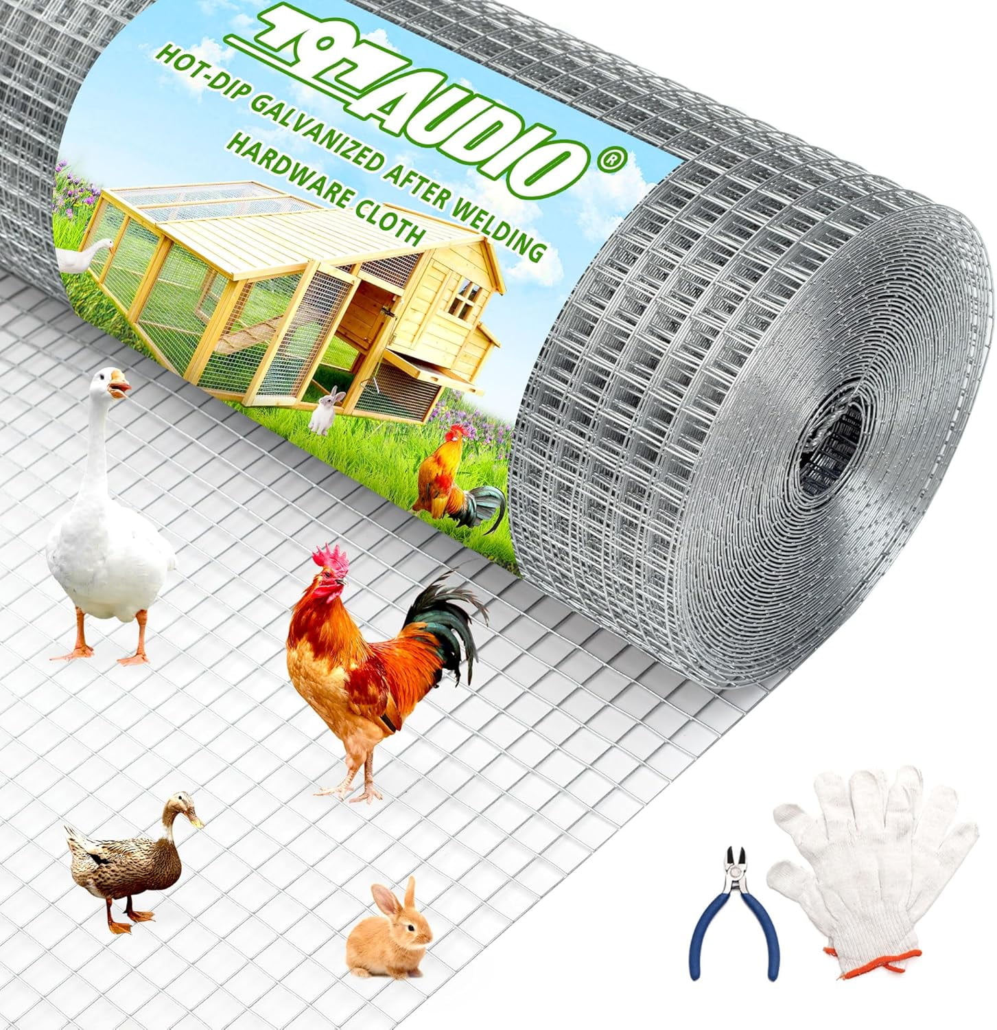 Hardware Cloth 1/4 Inch Chicken Run 23GA 1/4in 24in X 100 Ft Hot-dip ...