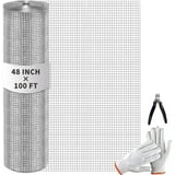 Garden Craft 24in H x 5ft L Gray Galvanized Steel Hardware Cloth with 1 ...