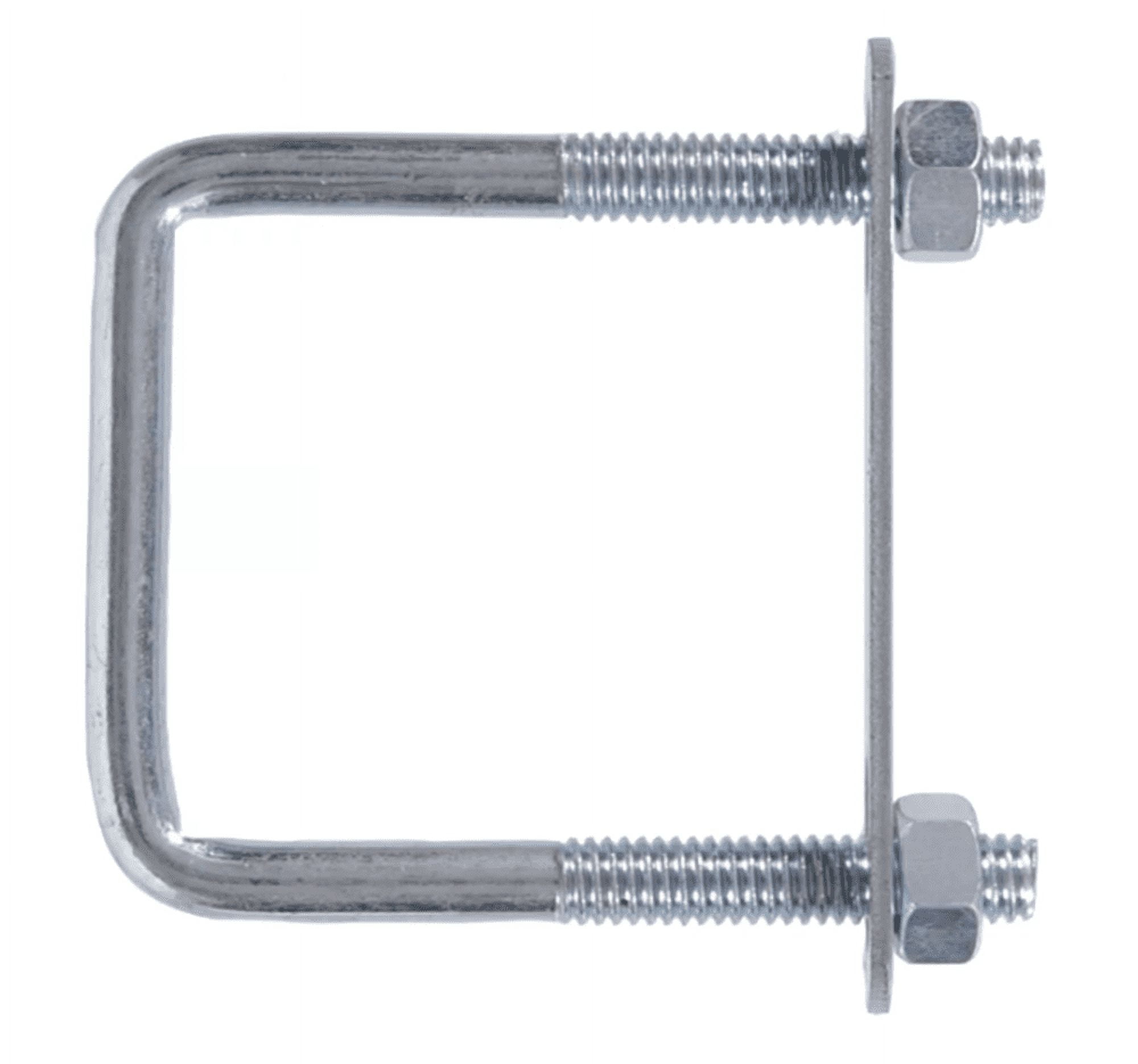 Hardware Essentials 320896 Zinc-Plated Fg Square U-Bolt, 3/8"-16 x 7" x ...