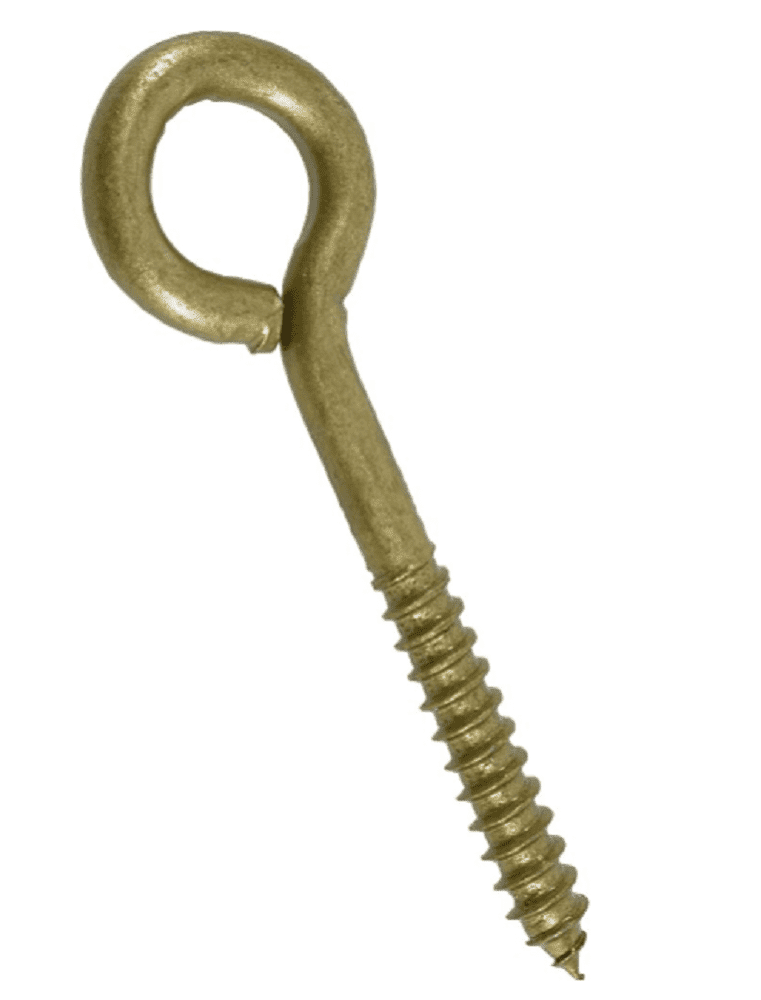 Hardware Essentials 322622 Gold Fg Lag Eye Bolt, 3/8 in. x 4-1/2 in., 1 ...
