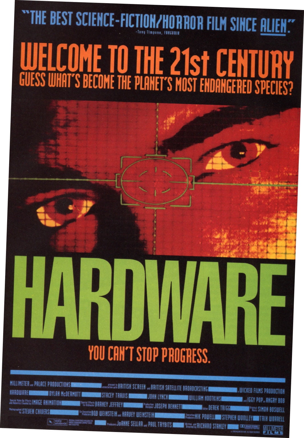 Hardware Movie poster Metal Sign 8inx 12in Print on Metal 8x12 Square ...