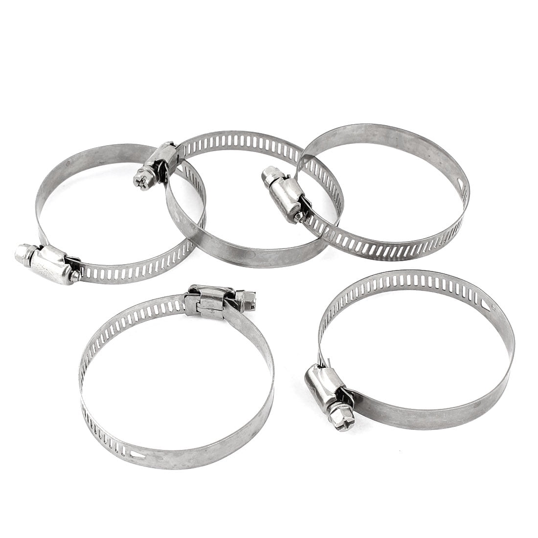 Hardware Parts Hose Pipe Fastener 40mm-64mm Clamp Hoop 5Pcs - Walmart.com