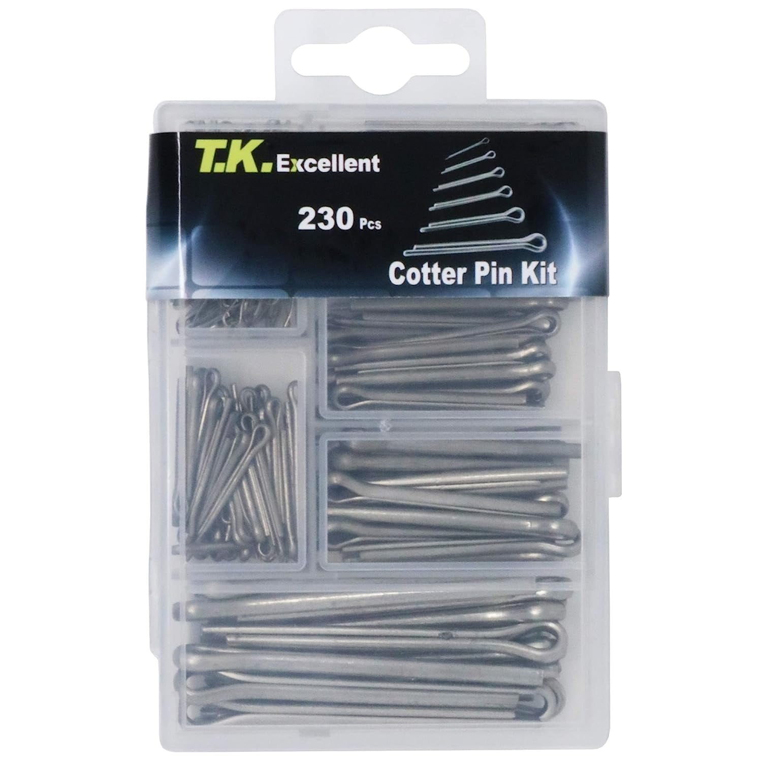 Hardware Pins 304 Stainless Steel Cotter Pins Fastener Assortment Kit ...