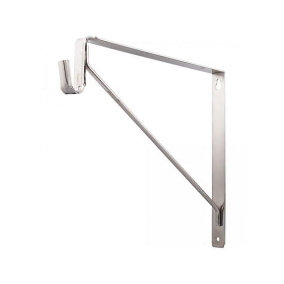 Hardware Resources 1530 Satin Nickel Closet Rod And Shelf Support ...