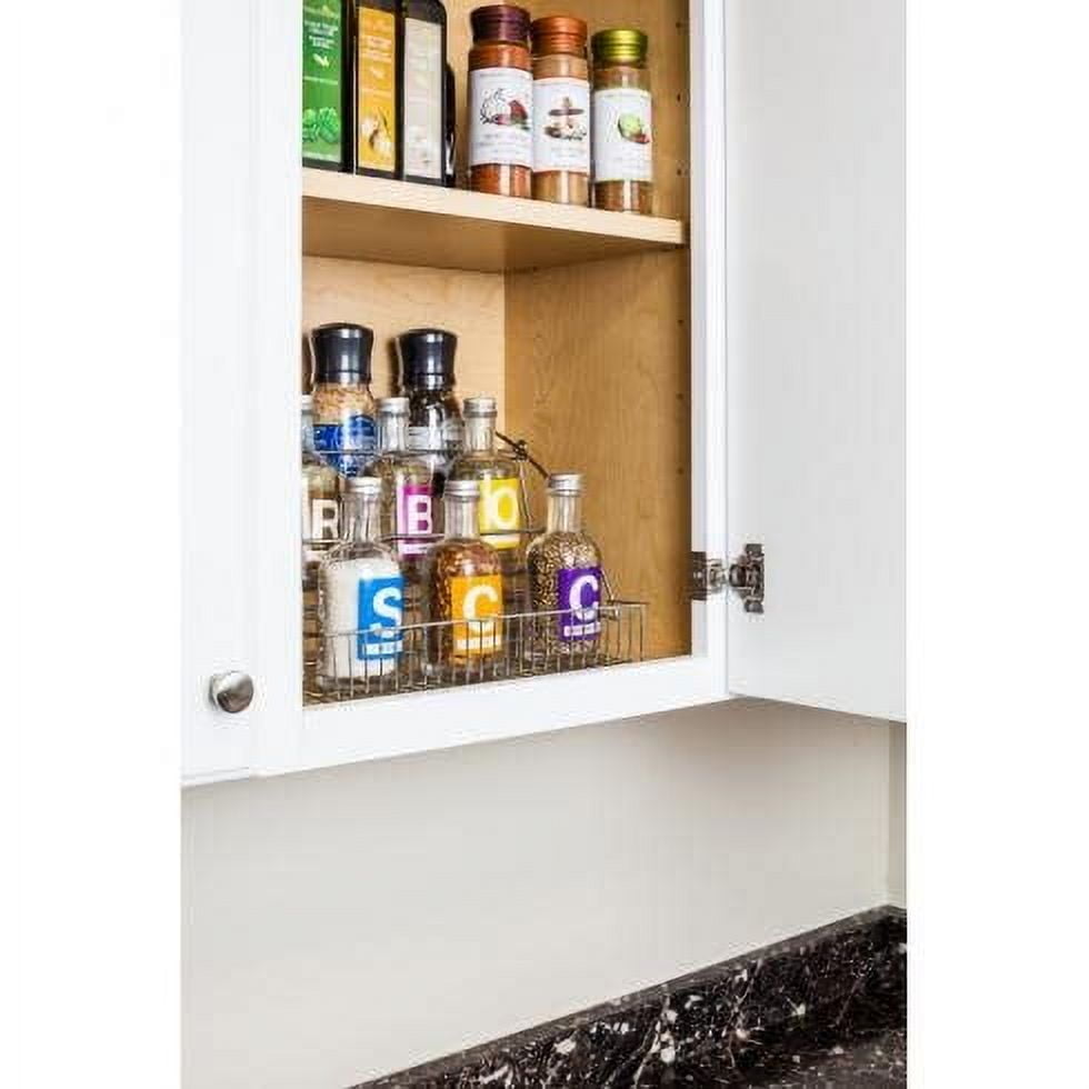 Hardware Resources 3-Tier Pull Down Spice Rack - Chrome-Finished Steel ...