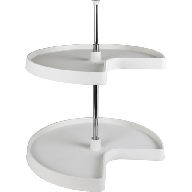 Hardware Resources 32" Diameter Kidney Plastic Lazy Susan Set Plsk32 ...