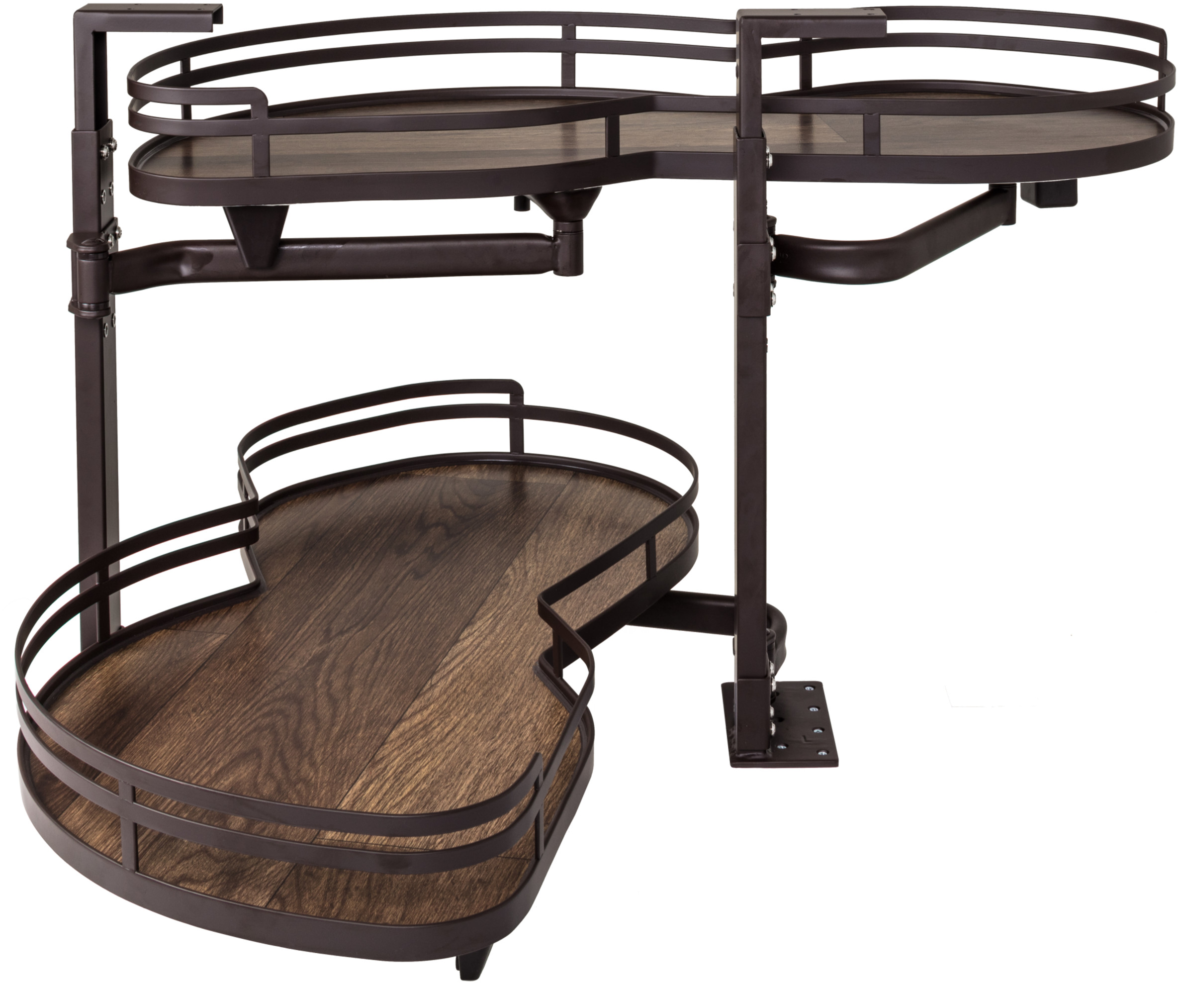 Hardware Resources Bcso218-Lh Pull Out 2 Tier Blind Corner Kitchen ...