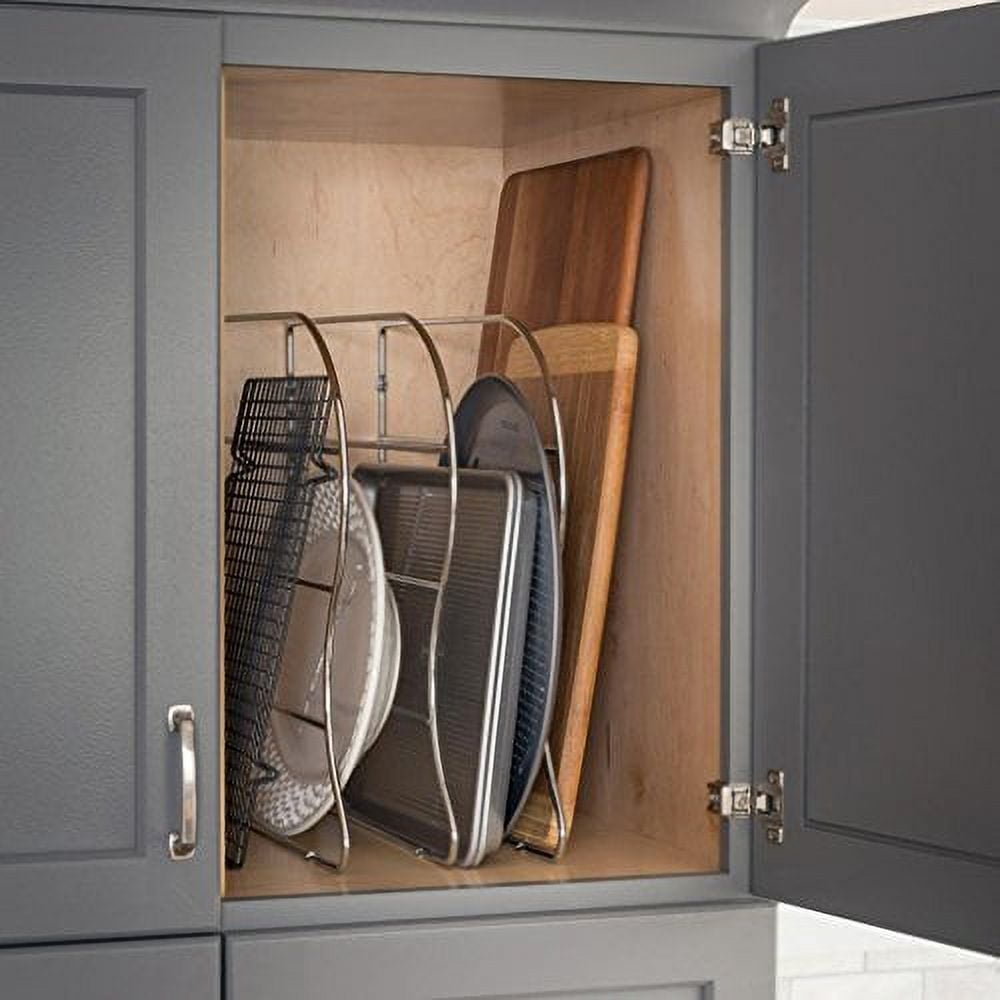Hardware Resources TD18-PC Bakeware Organizer, Polished Chrome, 18 Inch ...