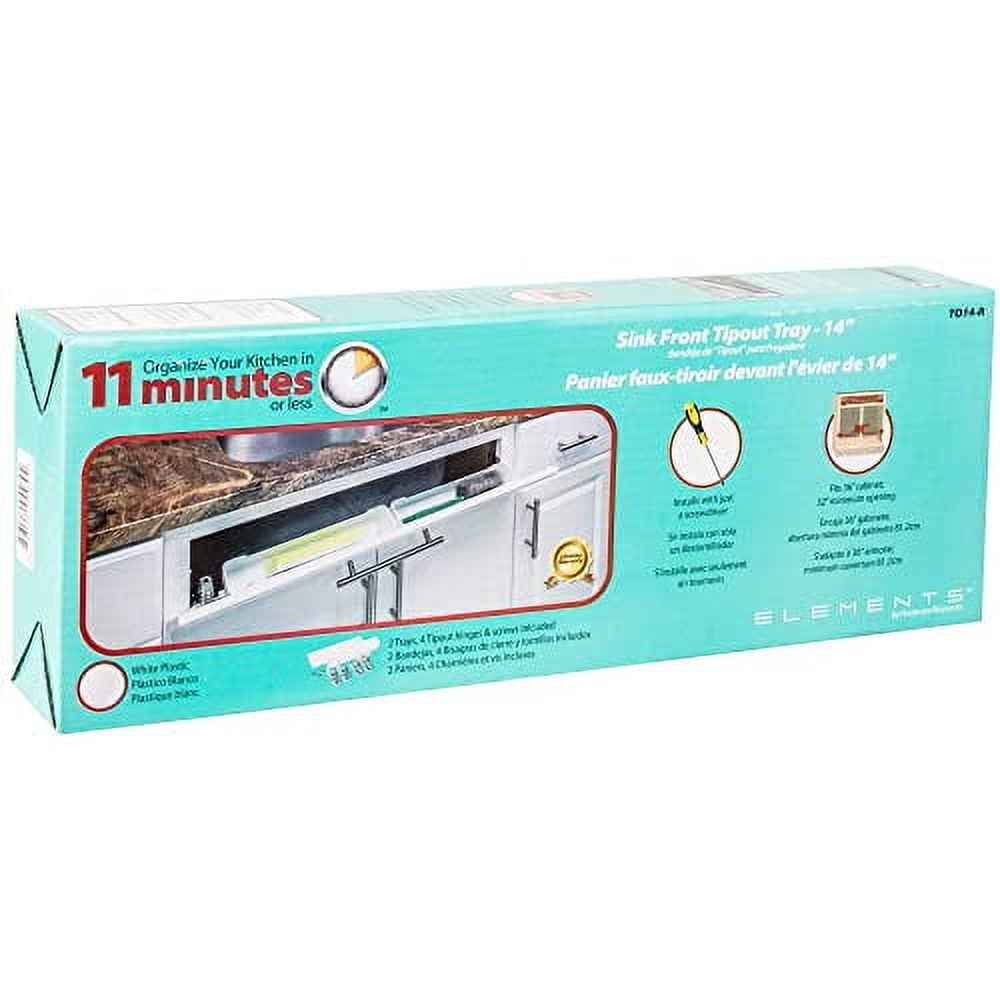 Hardware Resources TO14-R Wide Sink Tipout Tray Pack, White - Walmart.com