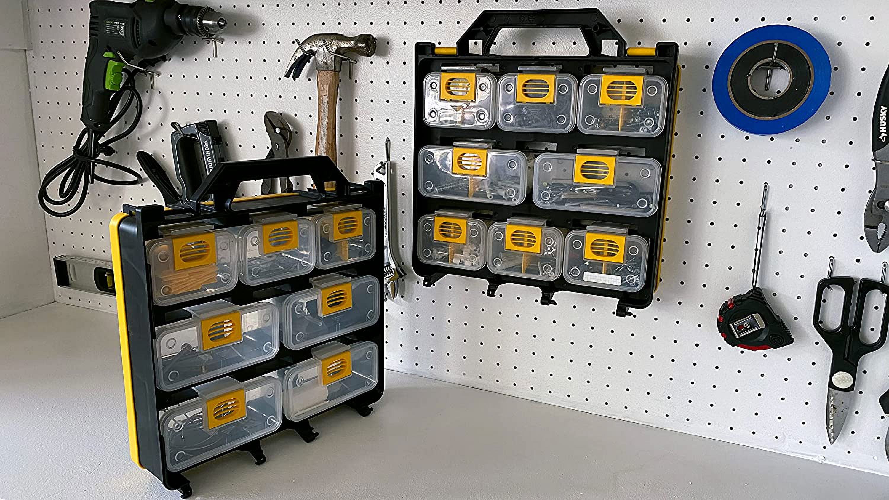 Hardware Tackle Box Storage with Patented Removable Compartment ...