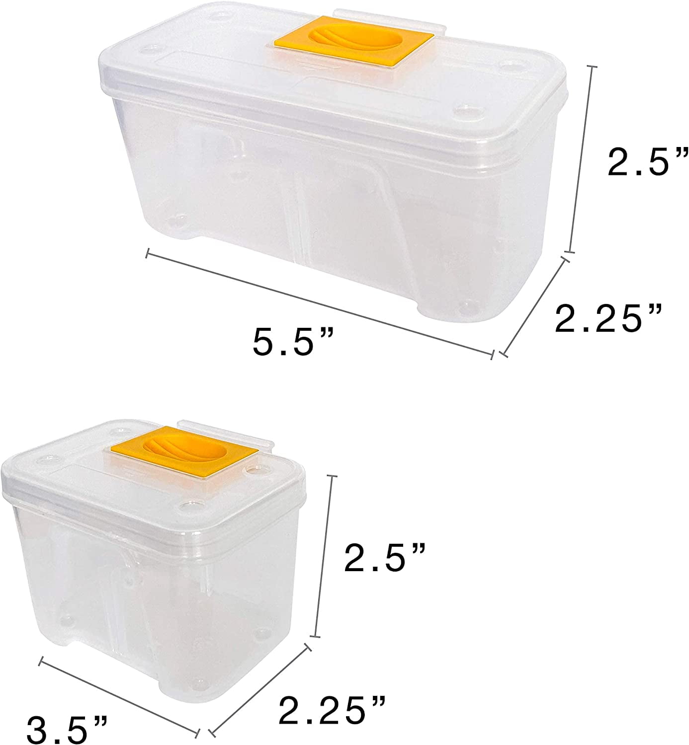 Hardware Tackle Box with Removable Compartment Organizer and Reversible ...