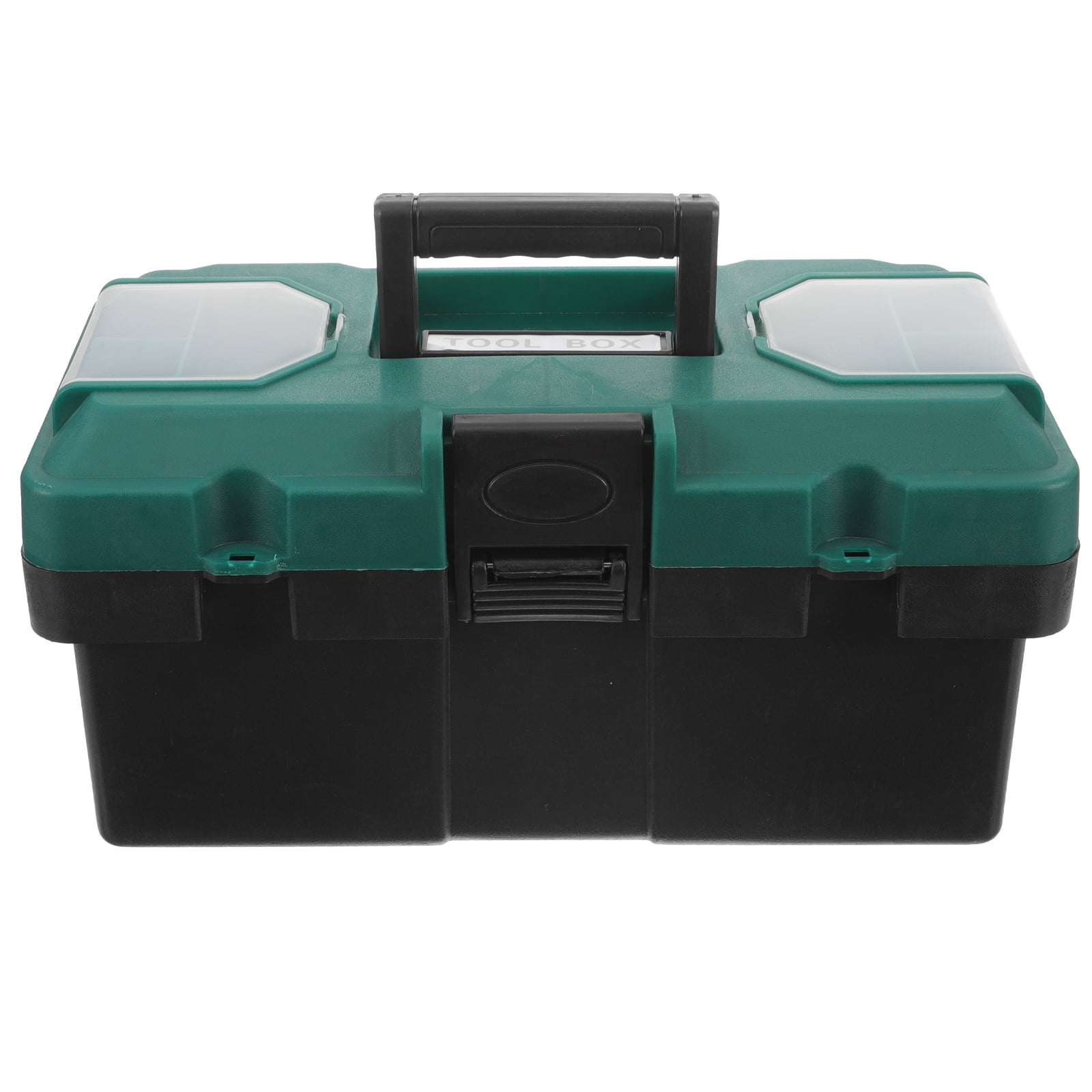 Hardware Toolbox with Tray Chest Plastic Organizers Boxes Compartments ...