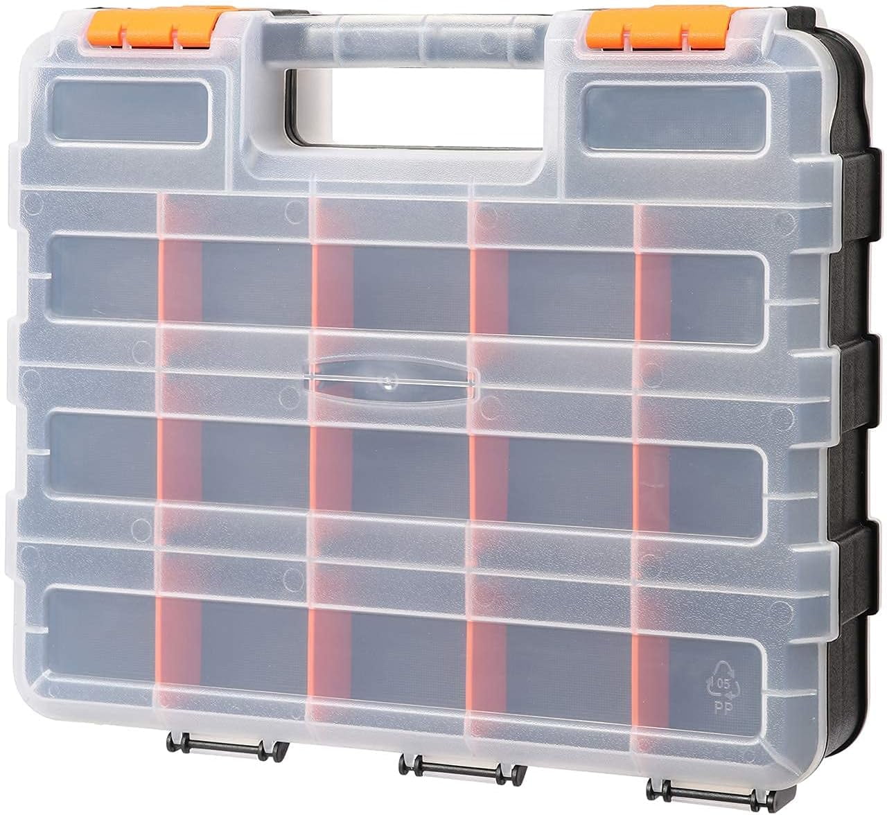 Hardware parts organizer, tool box, compartment small parts organizer ...