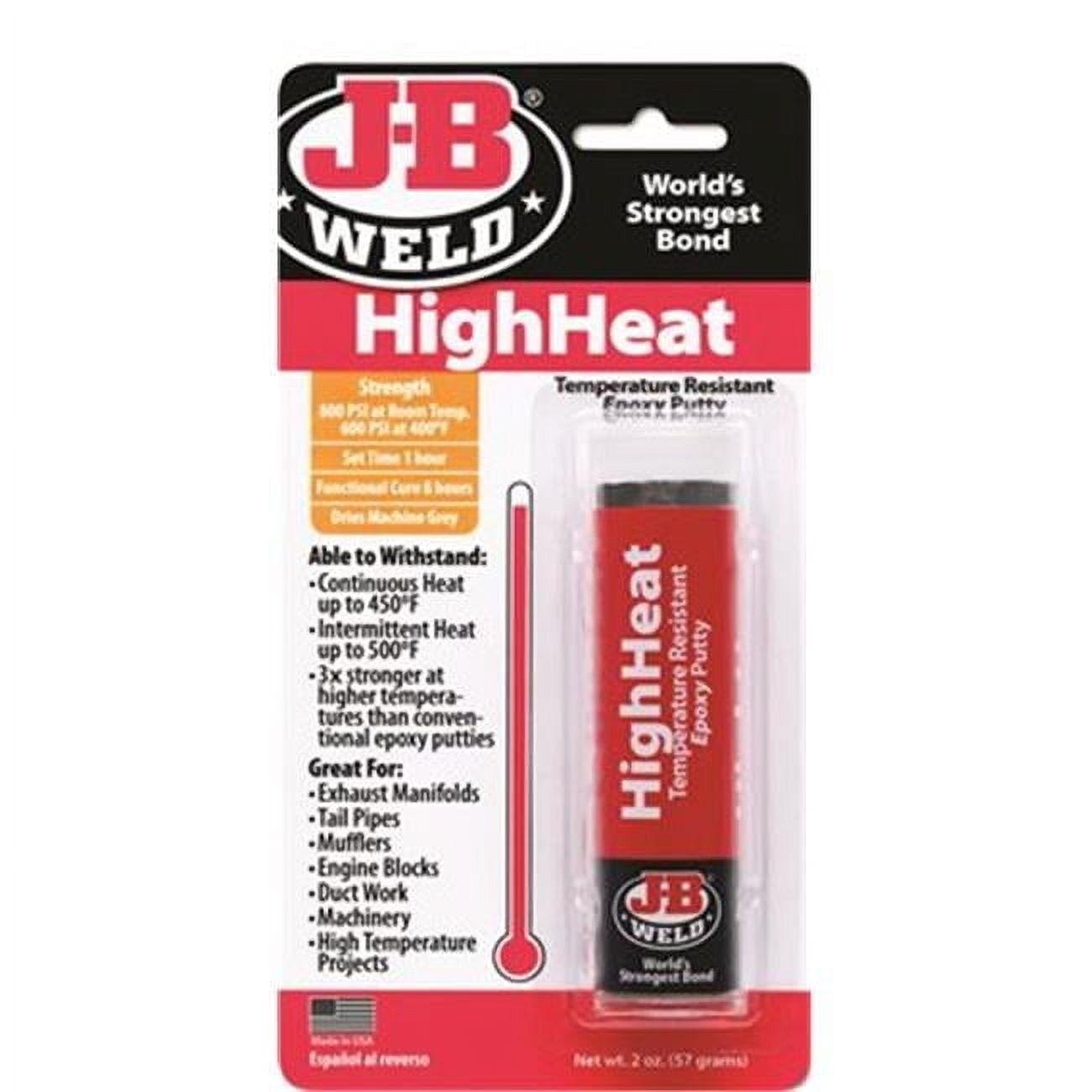 HardwareExpress J-B Weld High Heat Epoxy Putty- 2 oz. - Walmart.com
