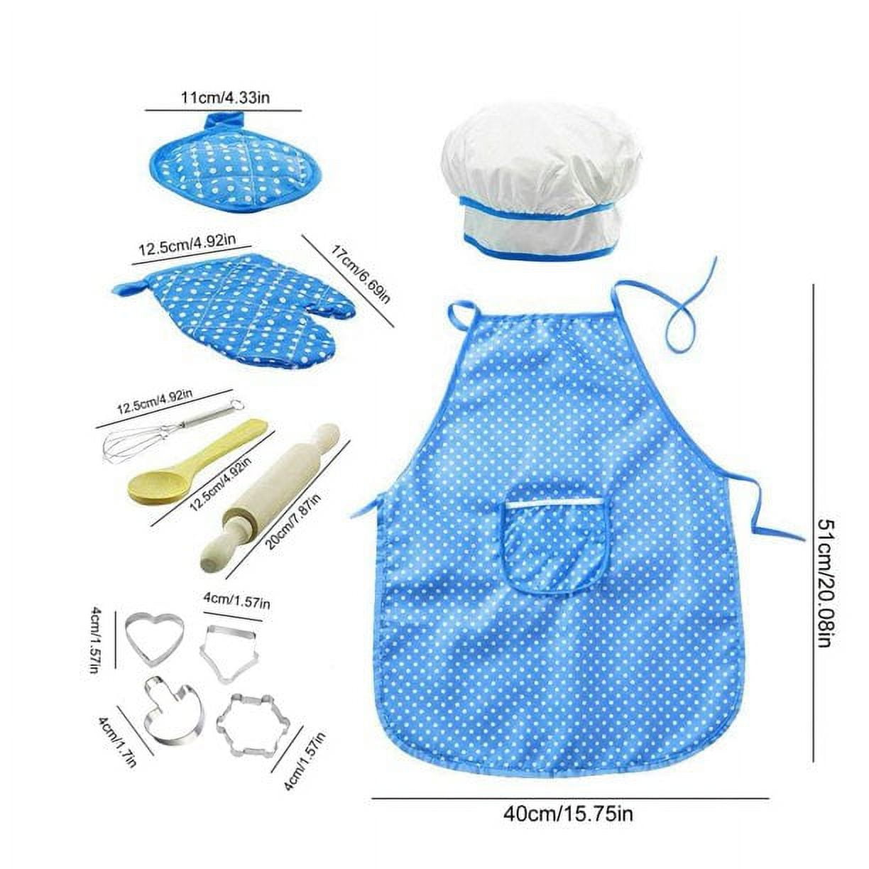 Hardwill Kitchen Toys Kids Chef Set DIY Cooking and Baking Set Chef ...