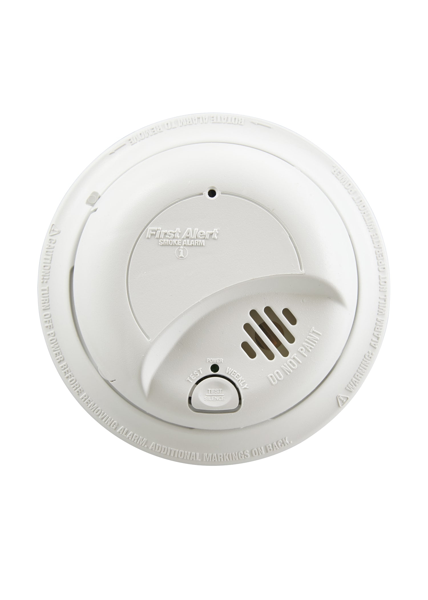 First Alert SA9120BPCN Hardwired 120-Volt AC Smoke Detector with ...
