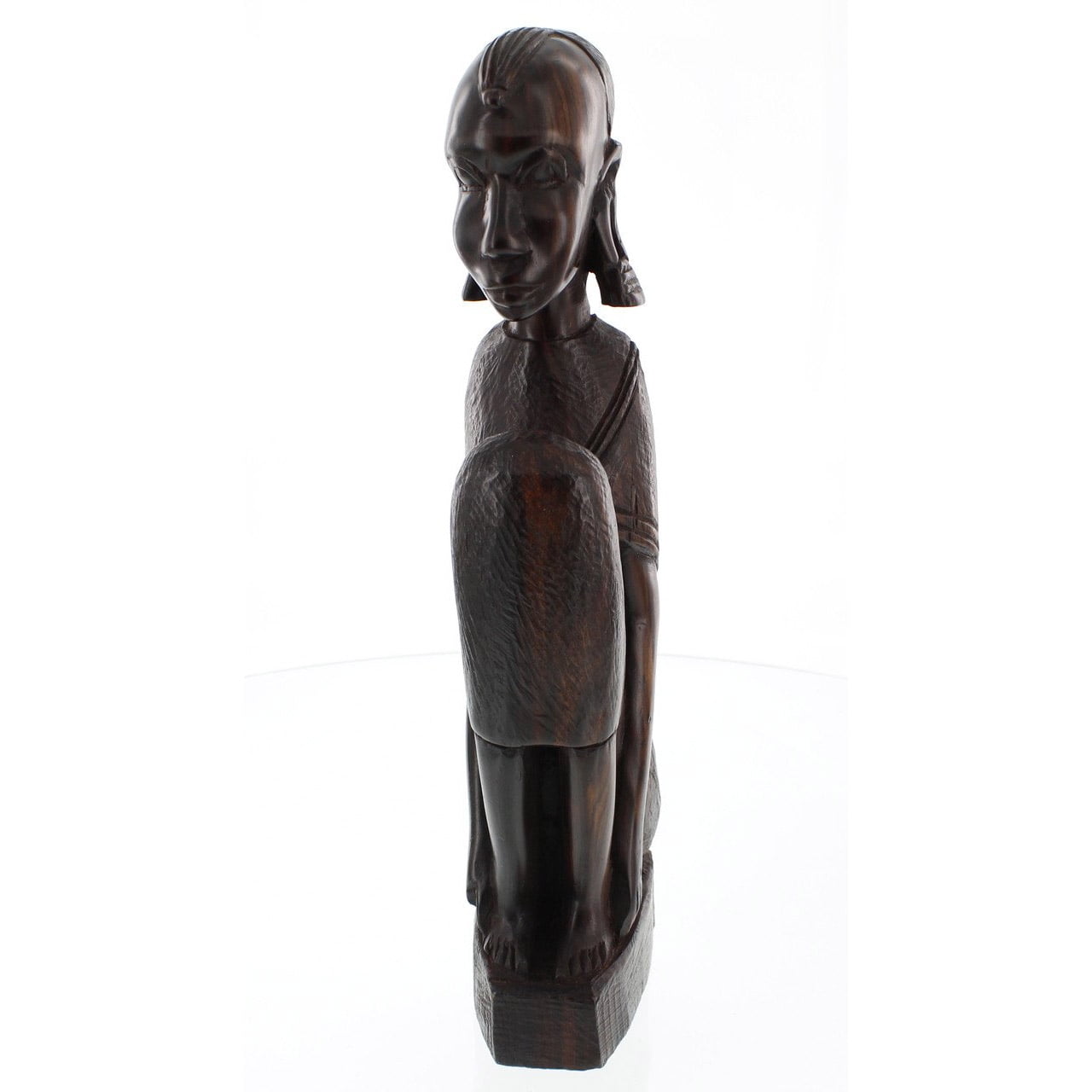 Hardwood Collectible Figurine Sitting Makonde Woman - Walmart.com