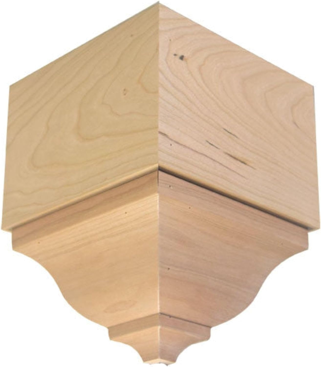 Hardwood Crown Molding Outside Corner Block EWCR83, Cherry - Walmart.com