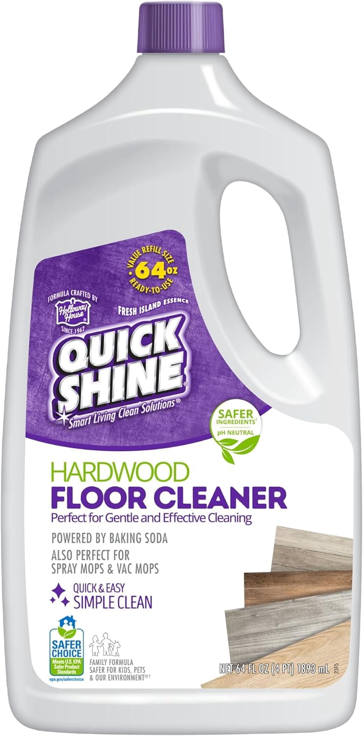 Hardwood Floor Cleaner 64oz | Use in Spray & Vac Mops | Removes Dirt ...