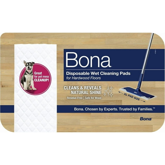 Hardwood Floor Disposable Wet Cleaning Pads - 12 cleaning pads per pack ...