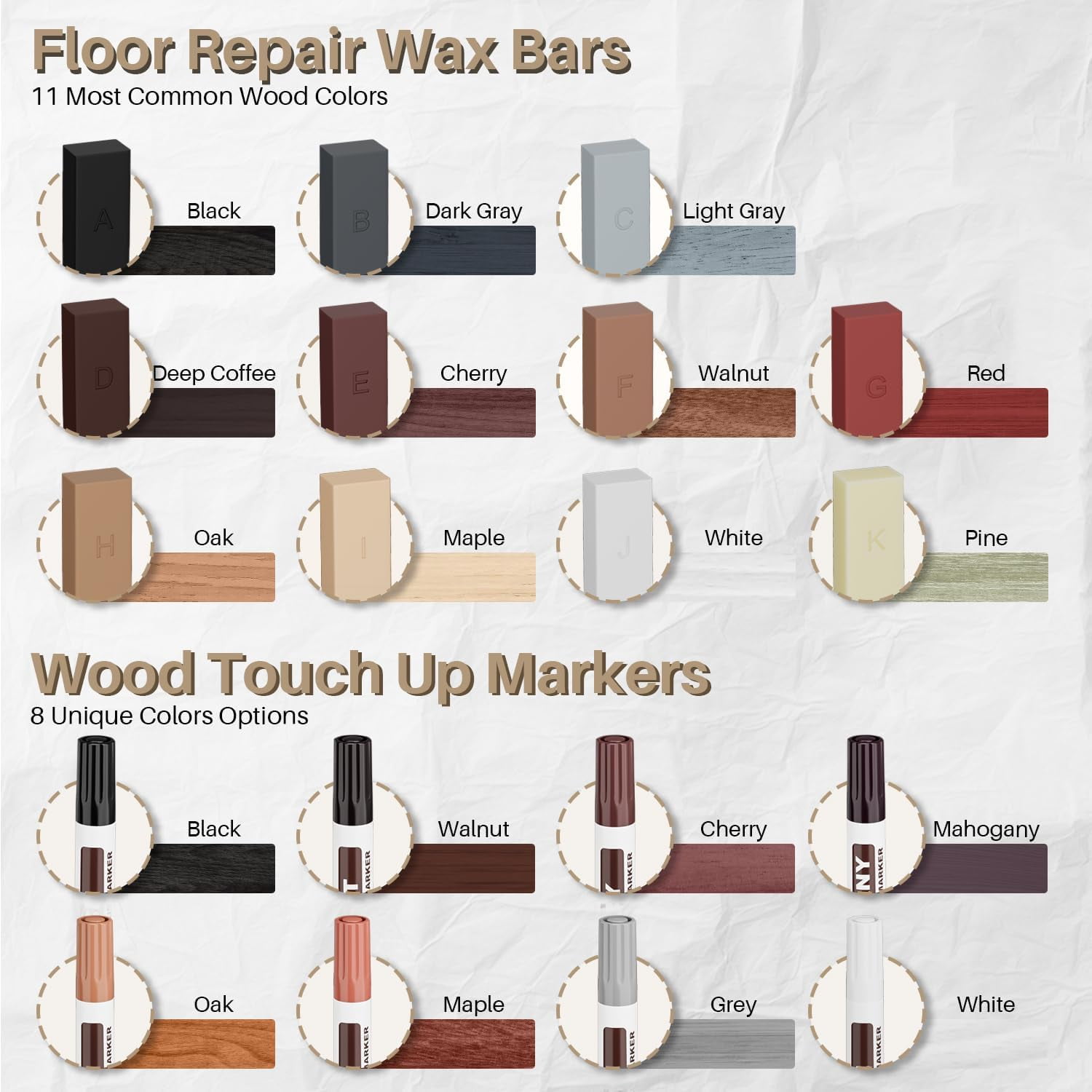 Hardwood Floor Repair Kit with Heat Pen, Laminate Vinyl Floor Repair ...