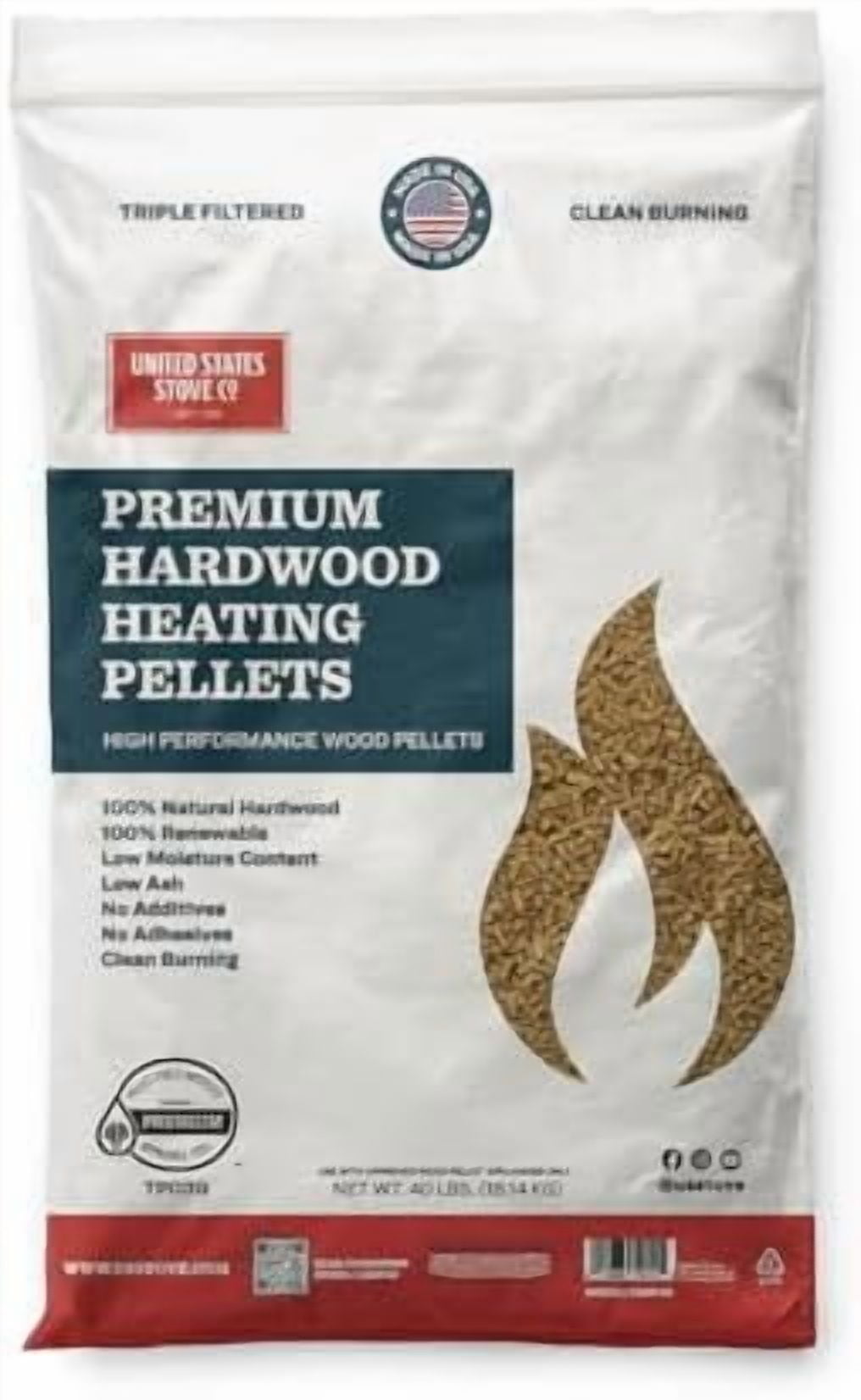 Hardwood Heating Pellets, 40lb Bag - (Pack of 2)$$Plumbing & HVAC ...