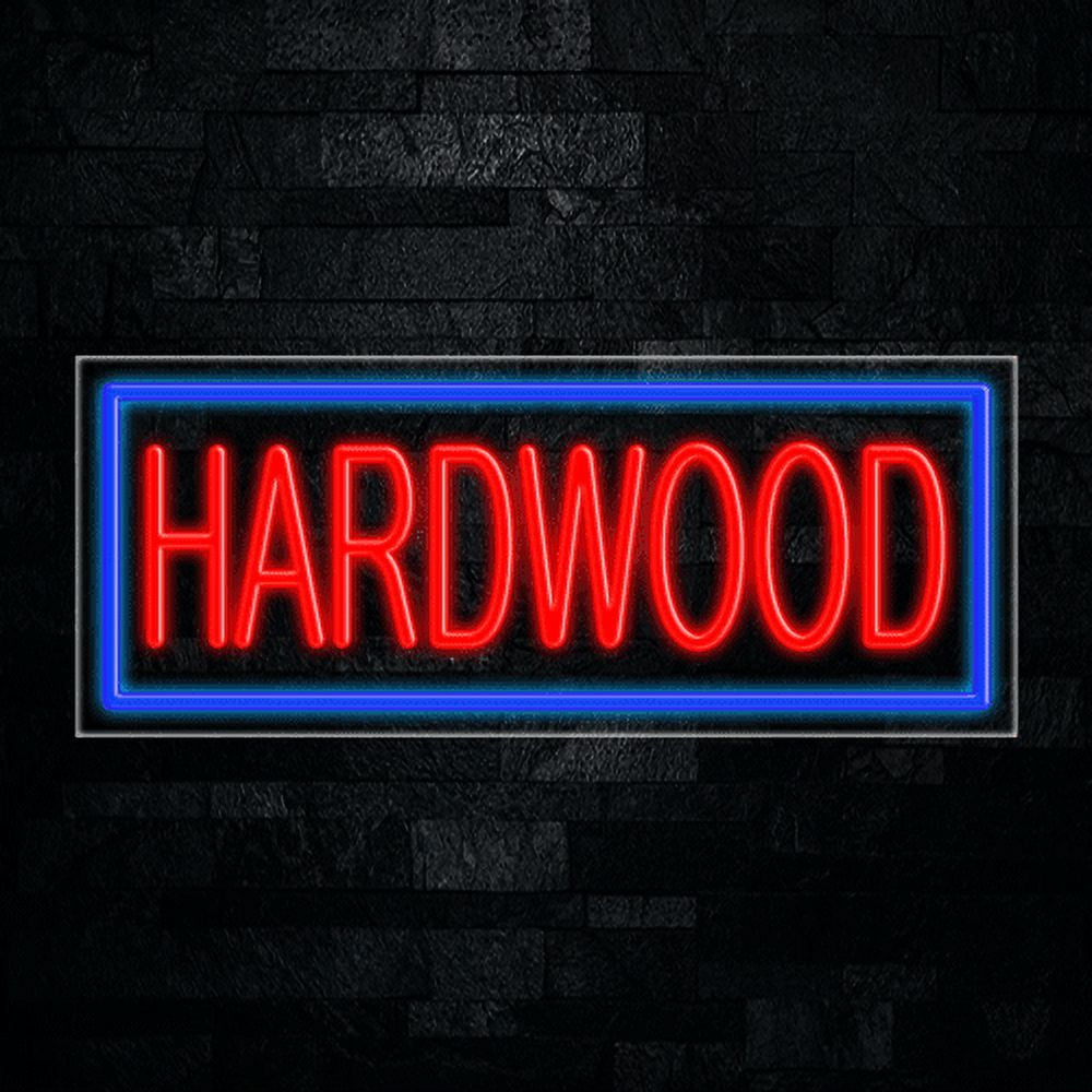 Hardwood-LED Neon Sign 30"L x 12"H #30560 - Walmart.com