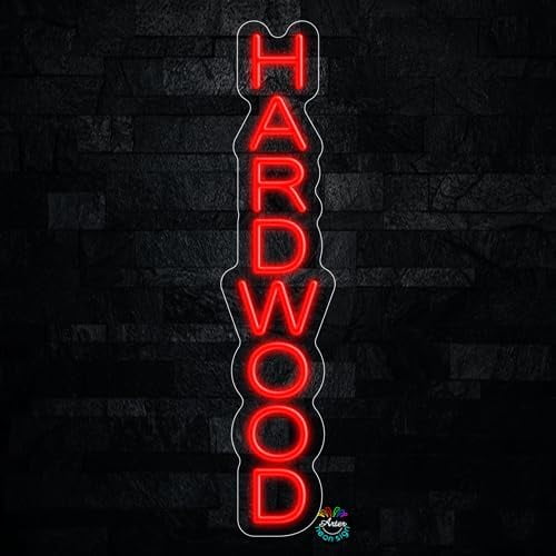 Hardwood LED Neon Sign 6"L x 27"H #32367 - Walmart.com