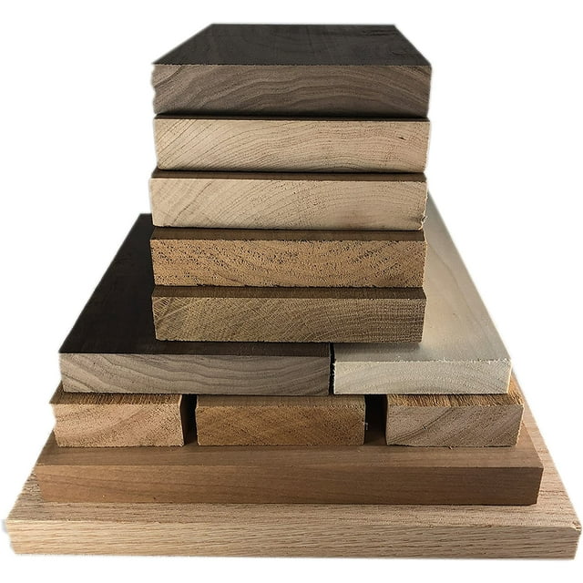 Hardwood Lumber Assortment - Mixed Species - Large Box of Hobby Wood ...