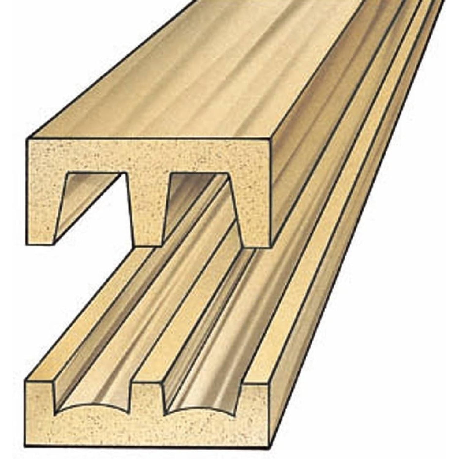 Hardwood Sliding Door Track and Upper Guide (set) - Walmart.com