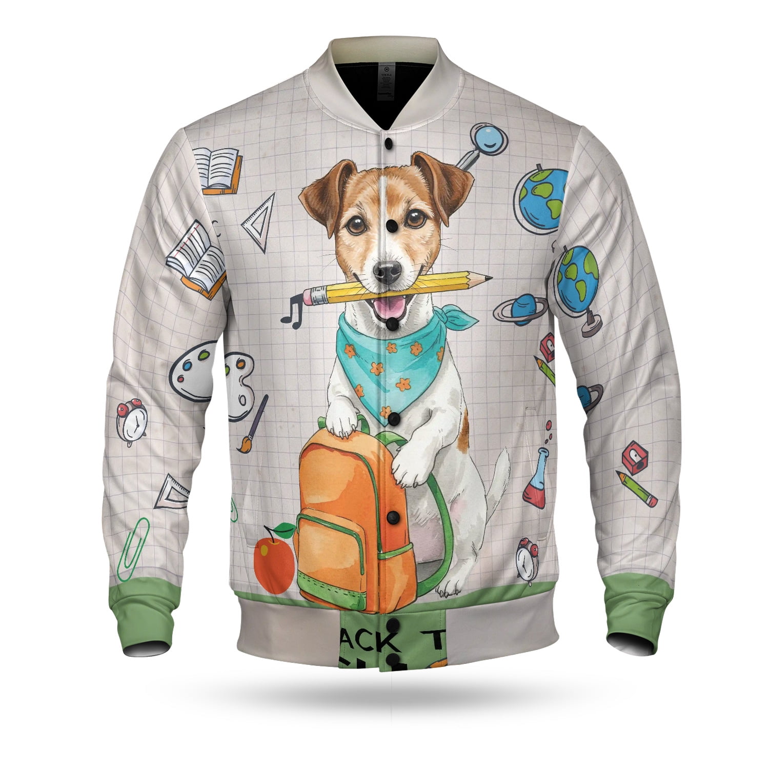 Hardworking Jack Russell Terrier Ready Back to School New Year Classes ...