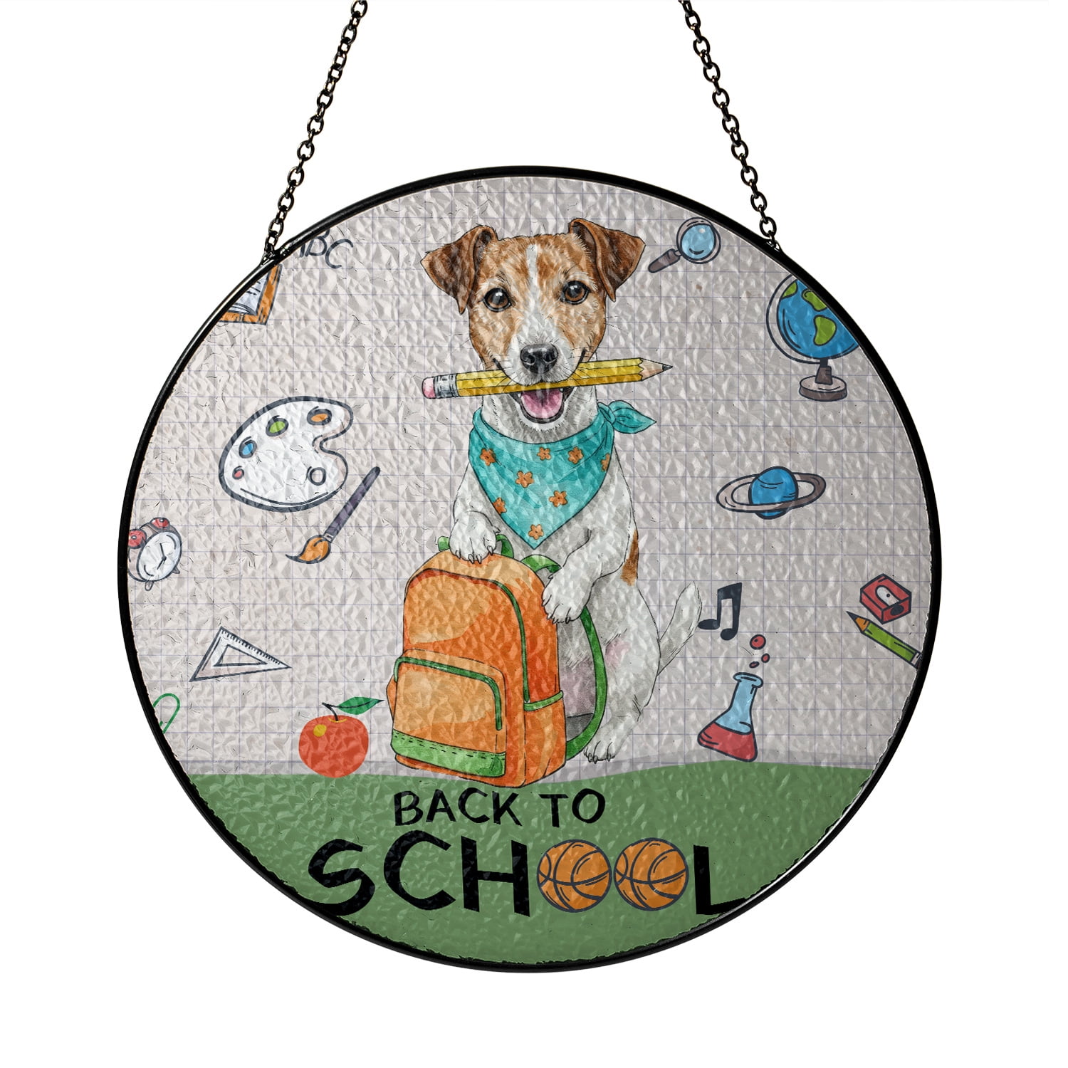 Hardworking Jack Russell Terrier Ready Back to School New Year Classes ...