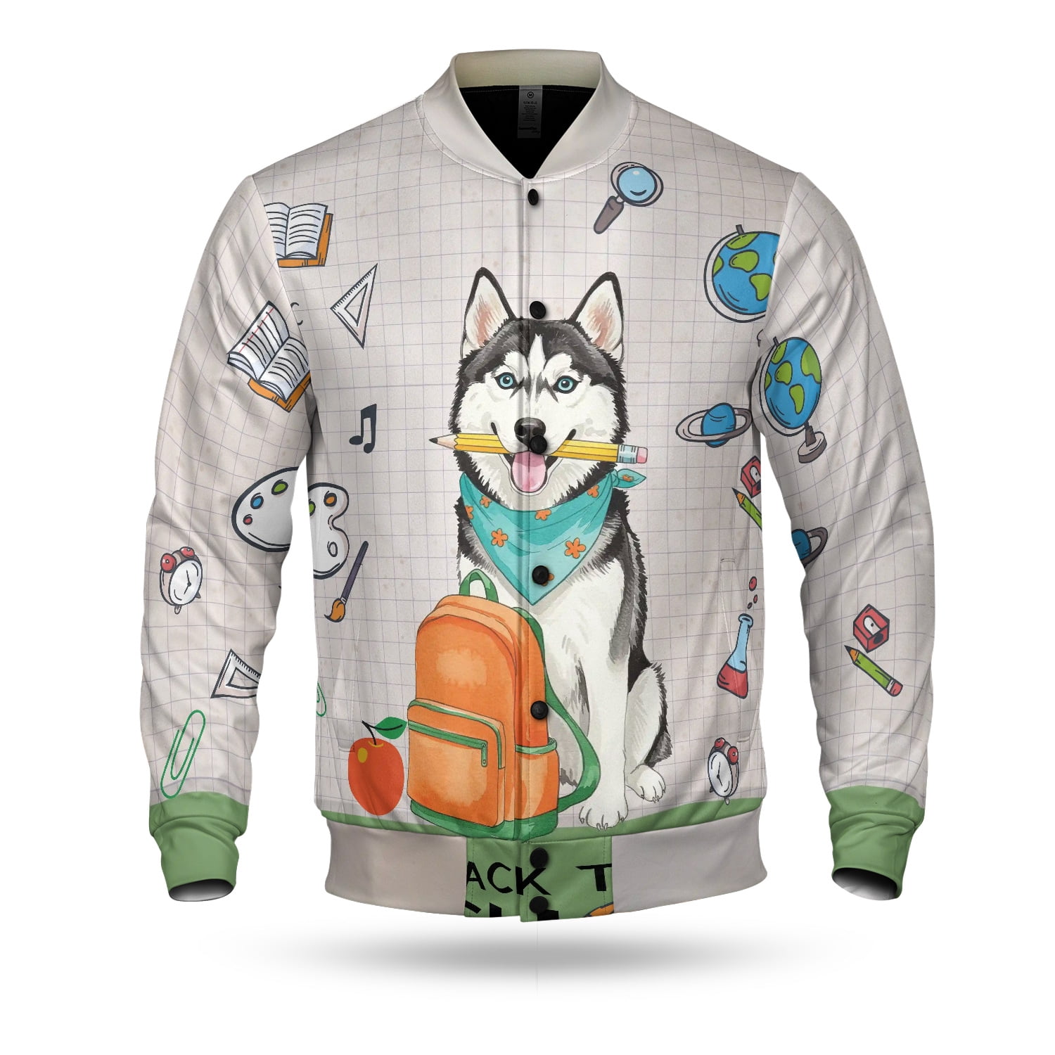 Hardworking Siberian Husky Ready Back to School New Year Classes All ...