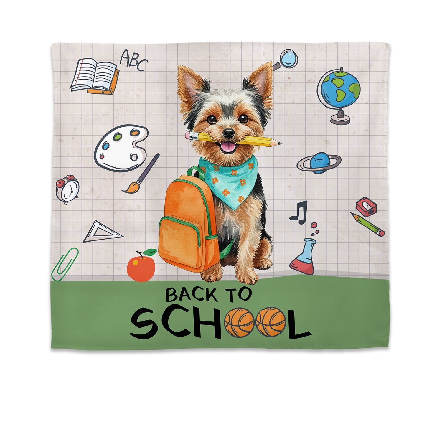 Hardworking Yorkshire Terrier Ready Back to School New Year Classes ...