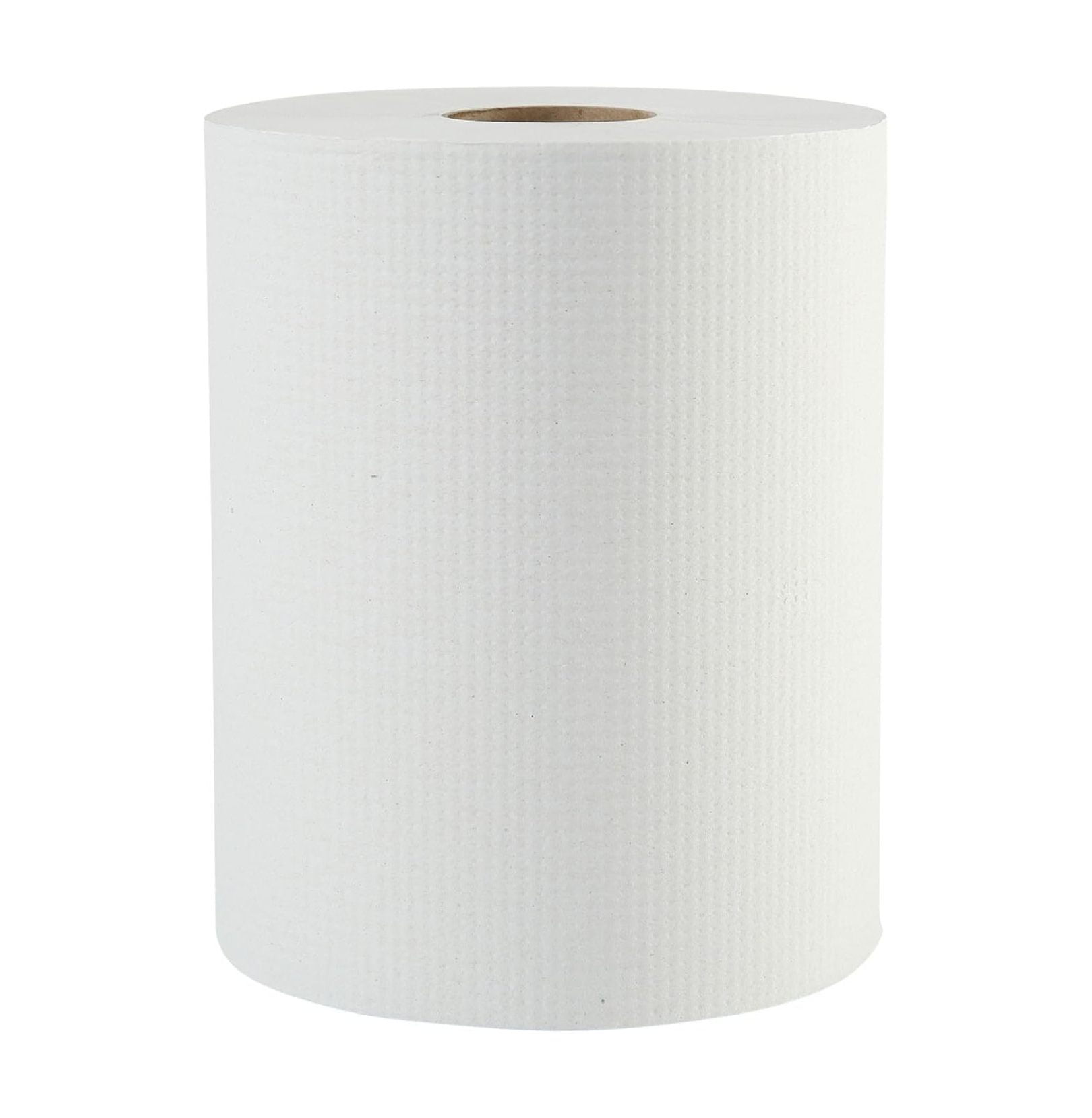 Hardwound Paper Towels, 1-Ply White Roll Towels - 8" x 600ft, 2" Core ...