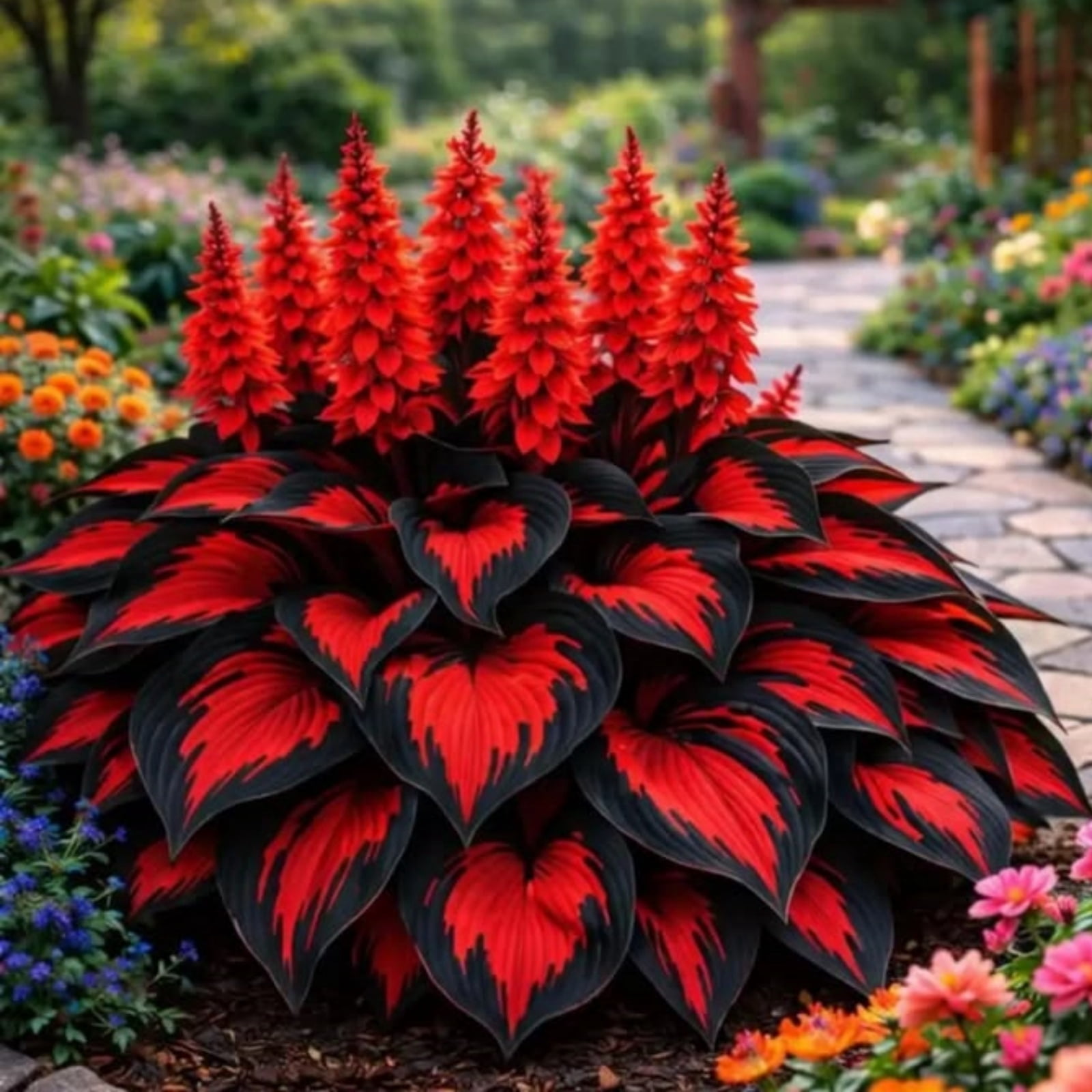 Hardy Perennial - Rainbow Hosta Bulbs - Low Maintenance - Perfect for ...