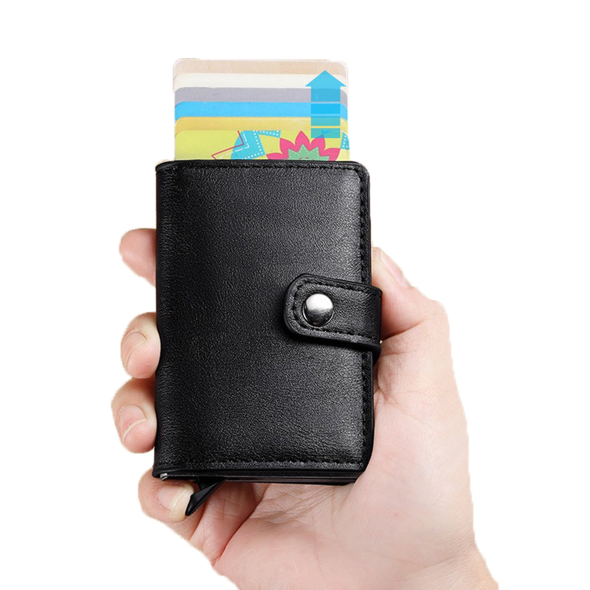 HardyComforts Metal Wallet for Men leather Credit Card Holde Slim Men's ...