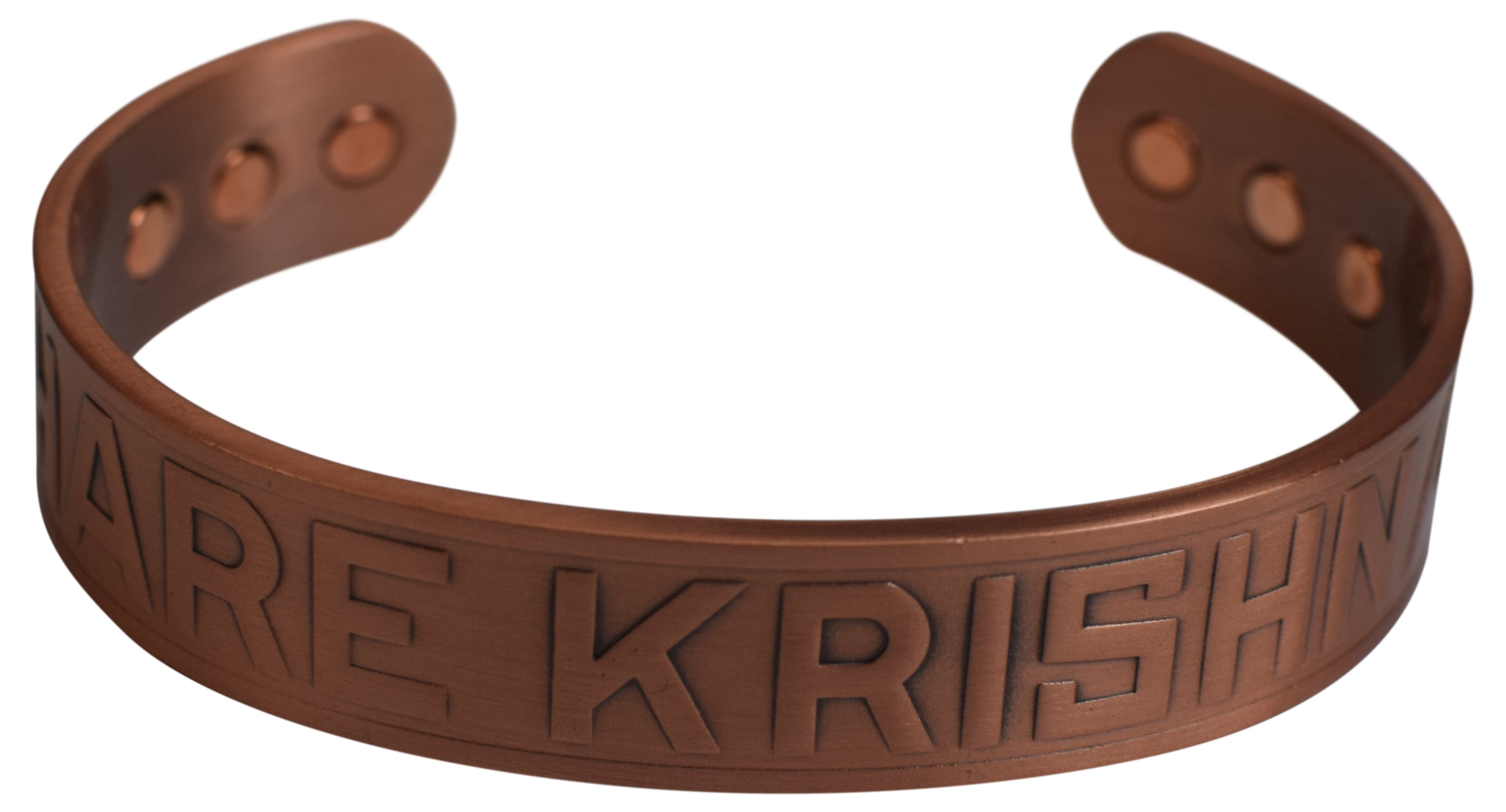 Hare Krishna Religious Magnetic Copper Bracelet for Arthritis & Pain ...