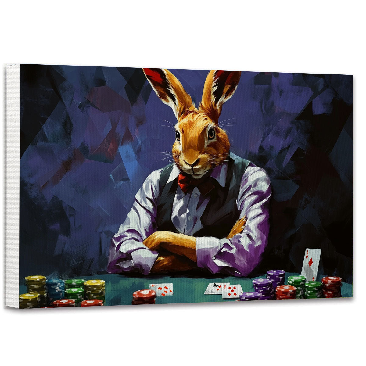 Hare Playing Poker Poster Wall Art Poster Wall Decor Aesthetic Posters ...
