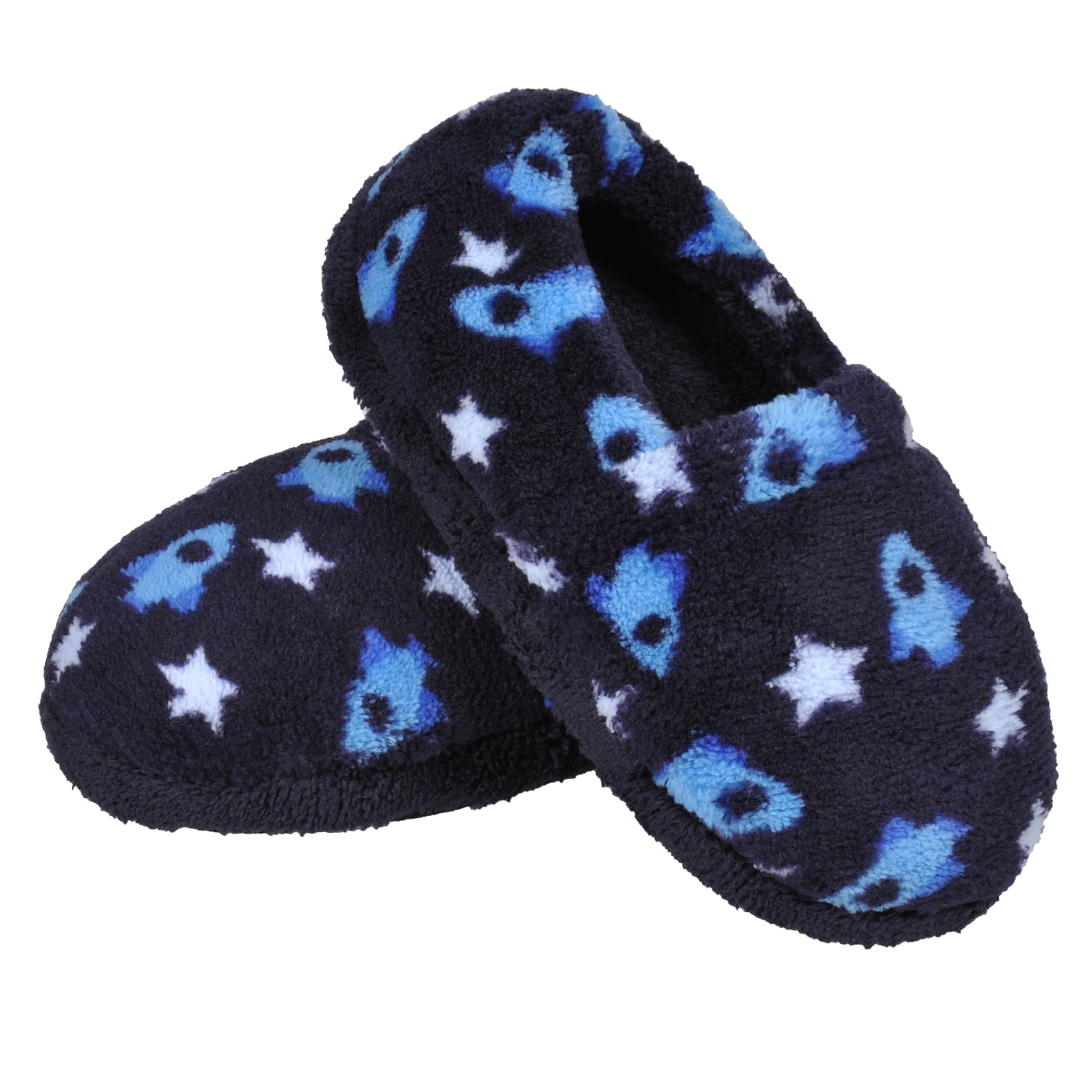 Harebell Toddler Boys Indoor Memory Foam Slippers | Non-Slip Sole, US ...